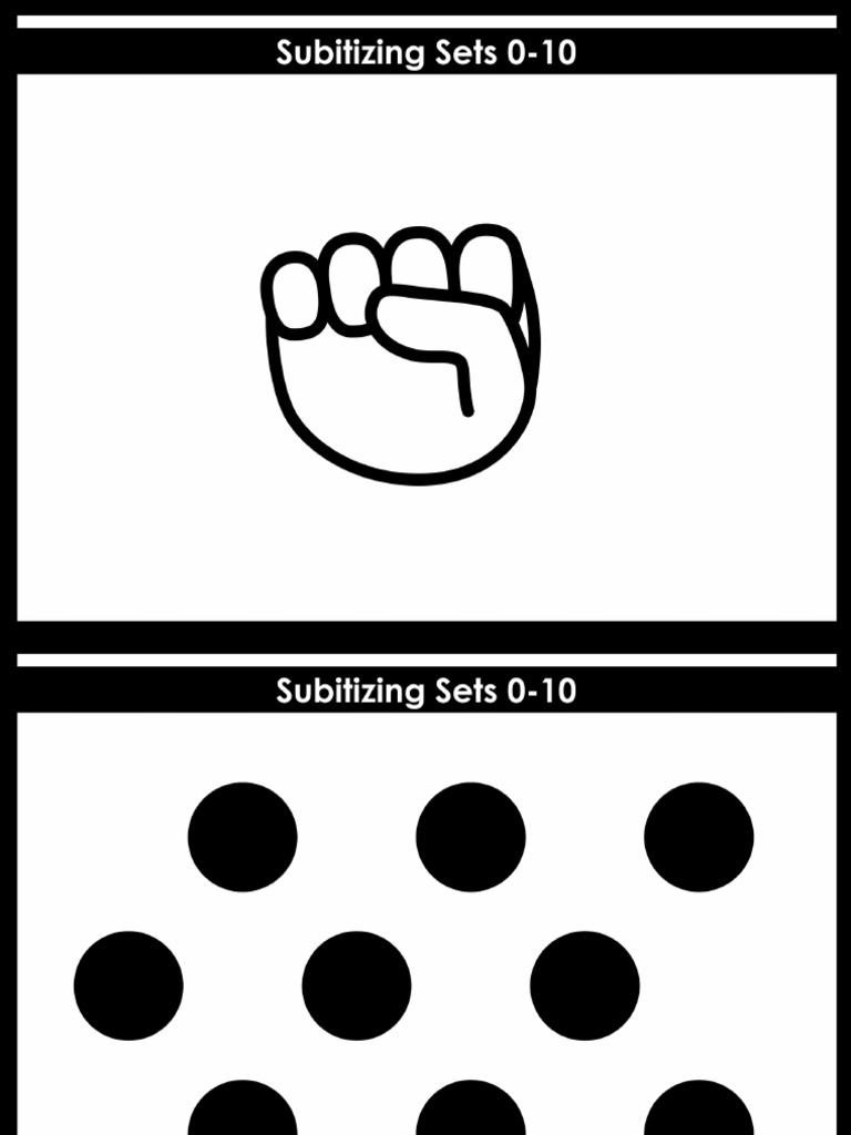 Digital Math Slides Subitizing 0-10 | PDF