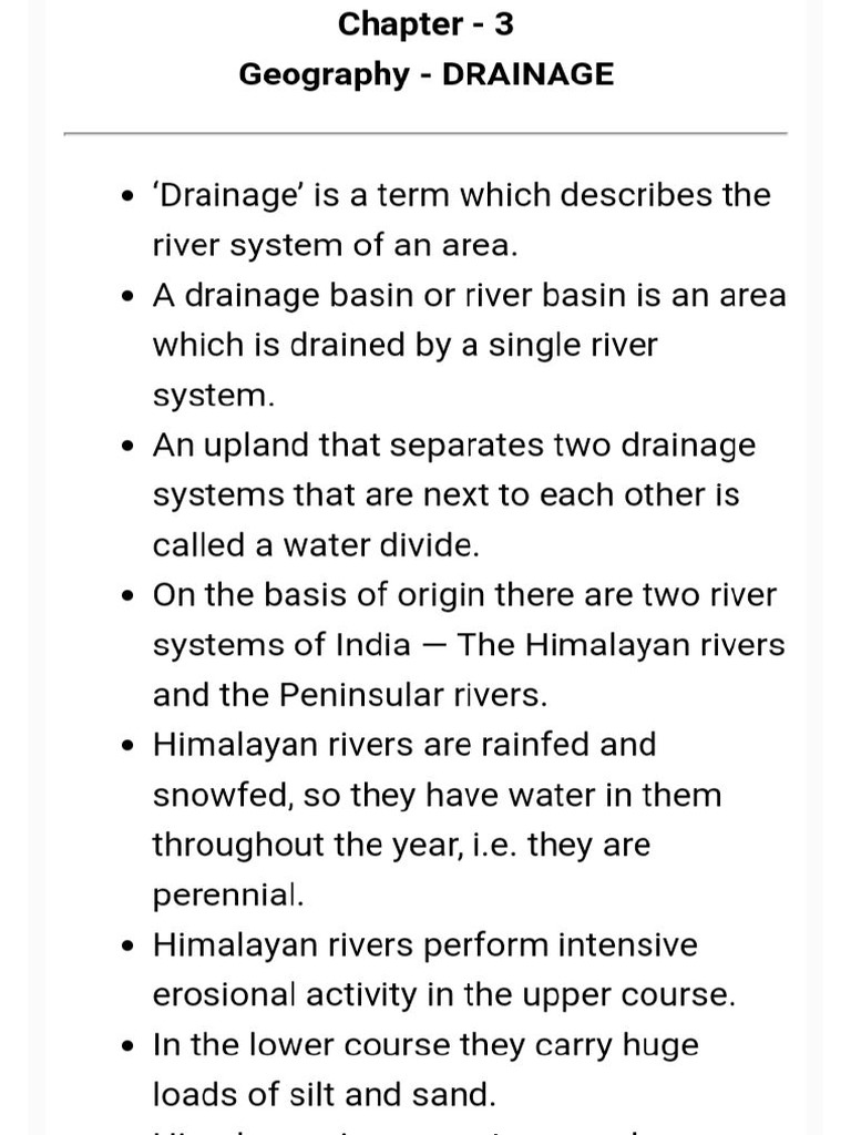 Drainage Notes | PDF