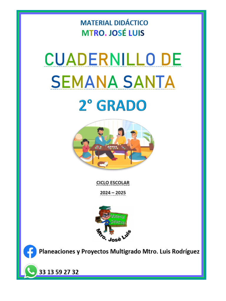 2° - Cuadernillo Semana Santa - MTRO JOSE LUIS | PDF
