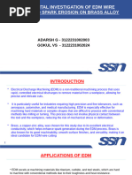 Calculations in Wire EDM | PDF