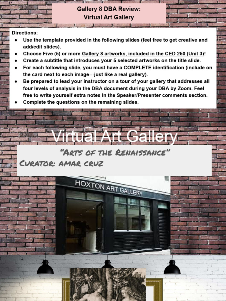 Copy of DBA Review Presentation - Gallery 8 | PDF | Nudity | Paintings