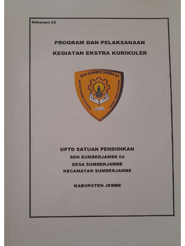 Dokumen 3 Program Dan Pelaksanaan Kegiatan Ekstra Kurikuler | PDF
