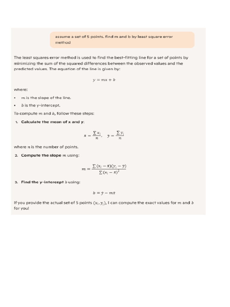 11 Least Square Error Method Illustration Pdf 9227