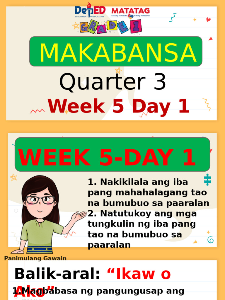 MAKABANSA Day 1 | PDF
