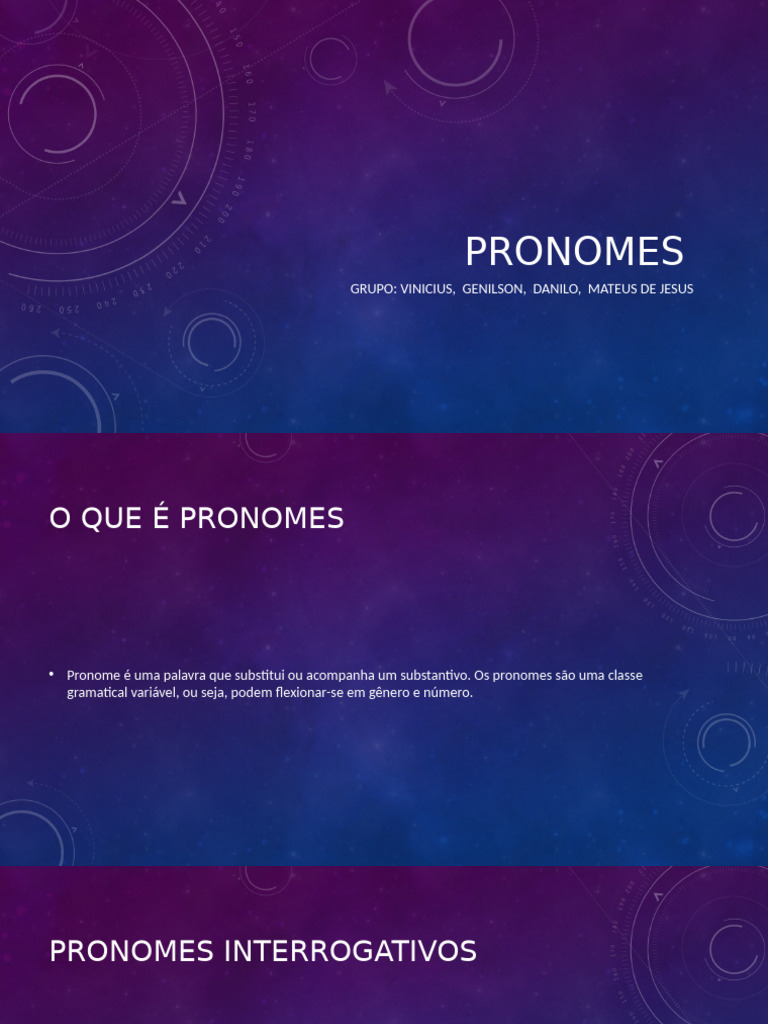 Pronomes | PDF