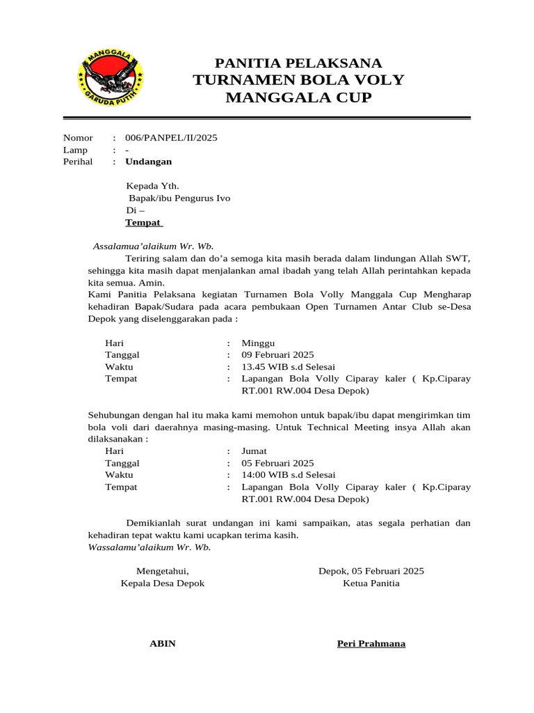 430120239-Surat-Undangan-Pembukaan-Turnamen-Bola-Voly (1) | PDF