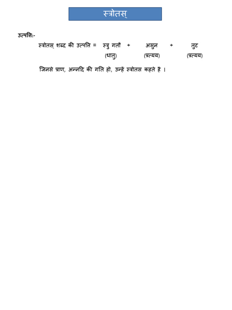 Sira Dhamni Srotas | PDF