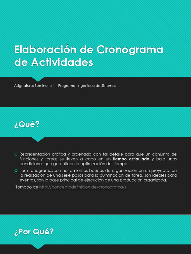 Cronograma de Actividades en Proyectos | PDF | Software | Informática