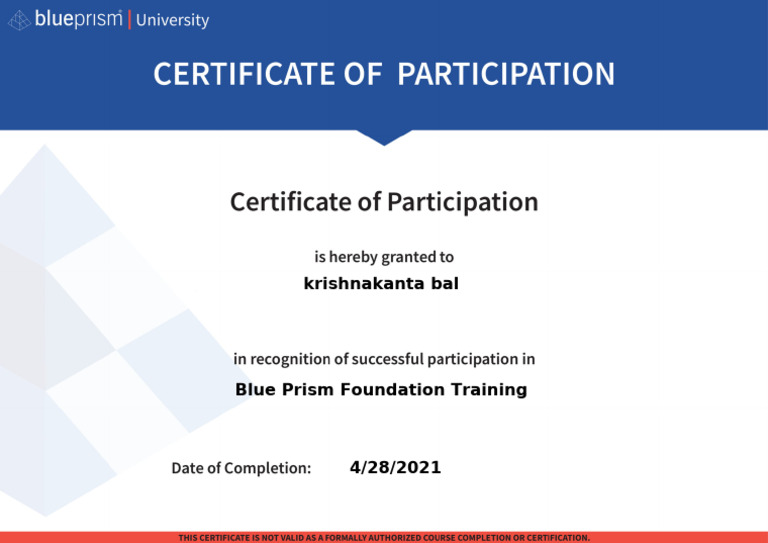 180 - 11 - 224422 - 1619598267 - BPU Course Participation Certificate | PDF