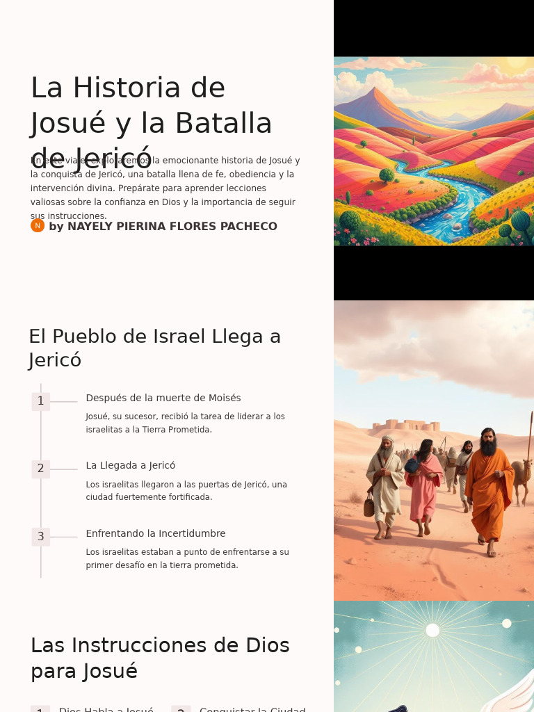 Lecciones de Fe en Jericó | PDF | Joshua