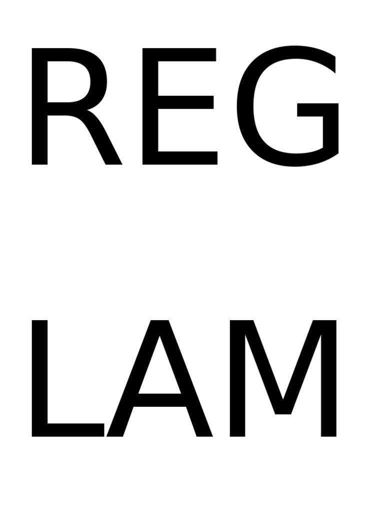 Letrero Reglamento | PDF