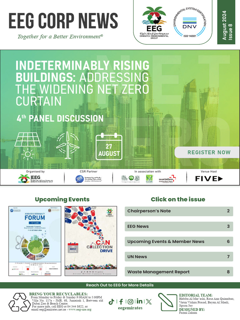 EEG August 2024 Newsletter: Sustainability Updates | PDF ...