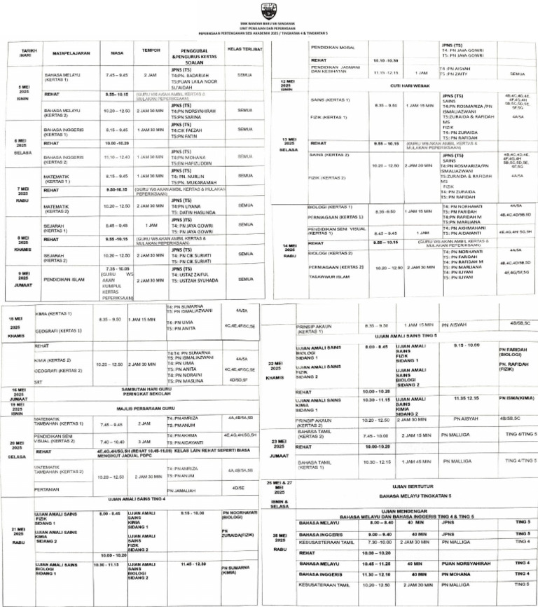 GK School Timetable | PDF