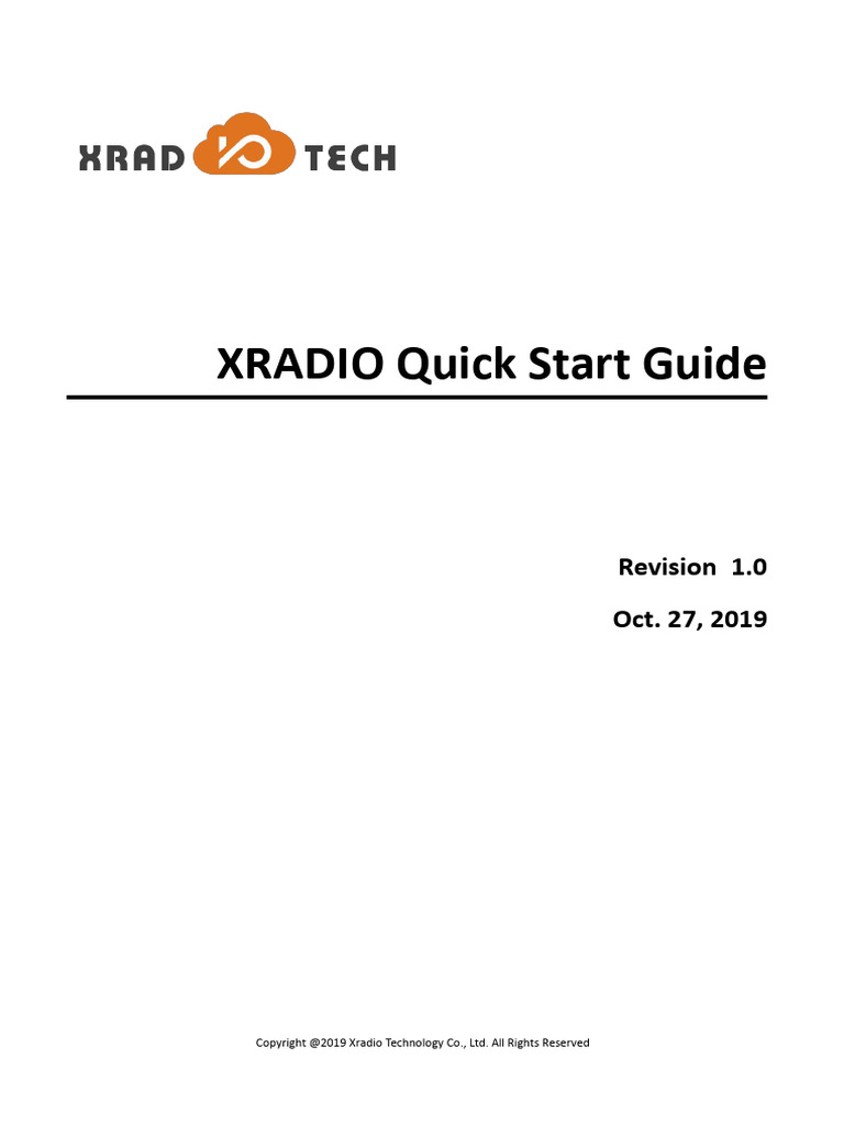 XRADIO Quick Start Guide-CN | PDF