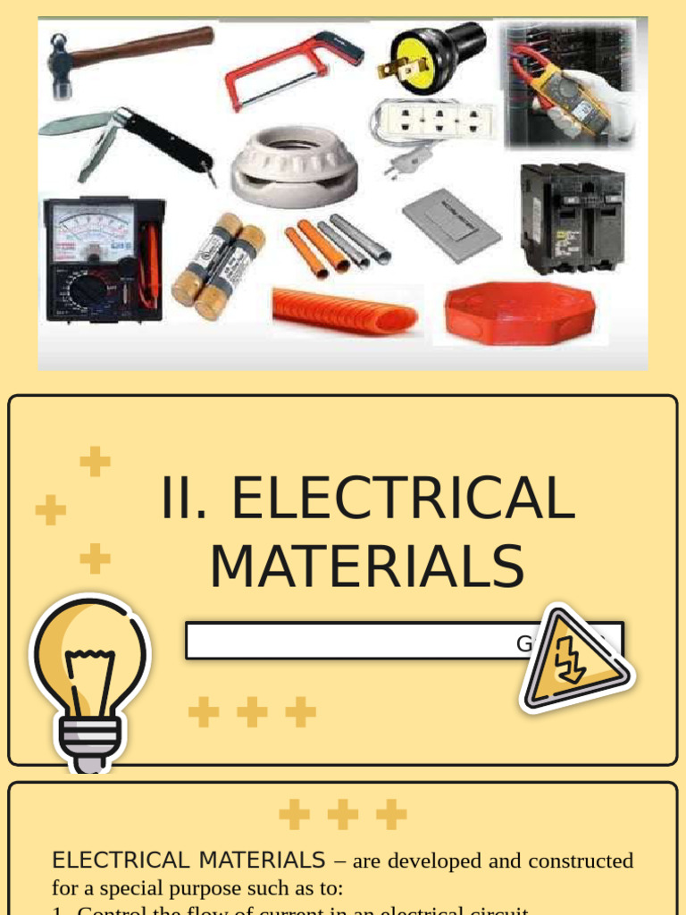 Electrical Materials and Circuit Types | PDF | Series And Parallel ...