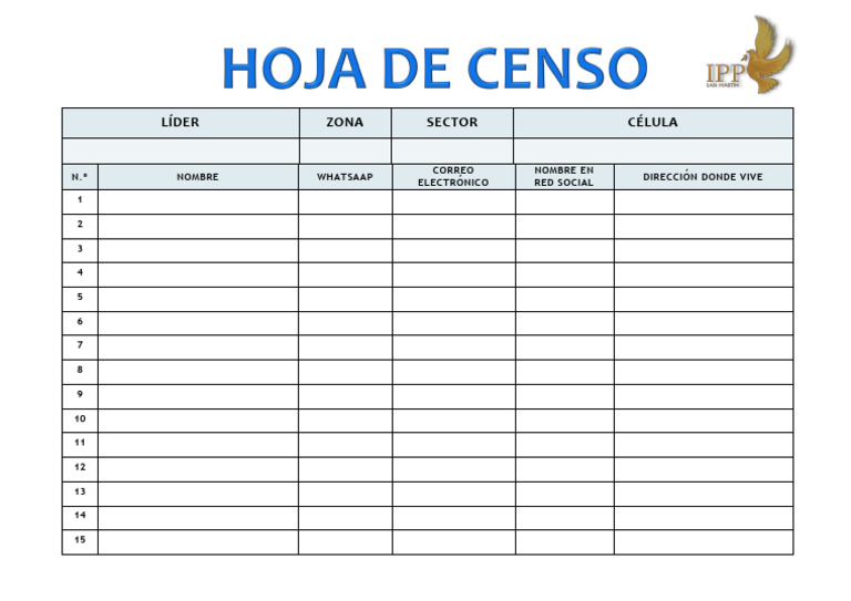 HOJA DE CENSO | PDF