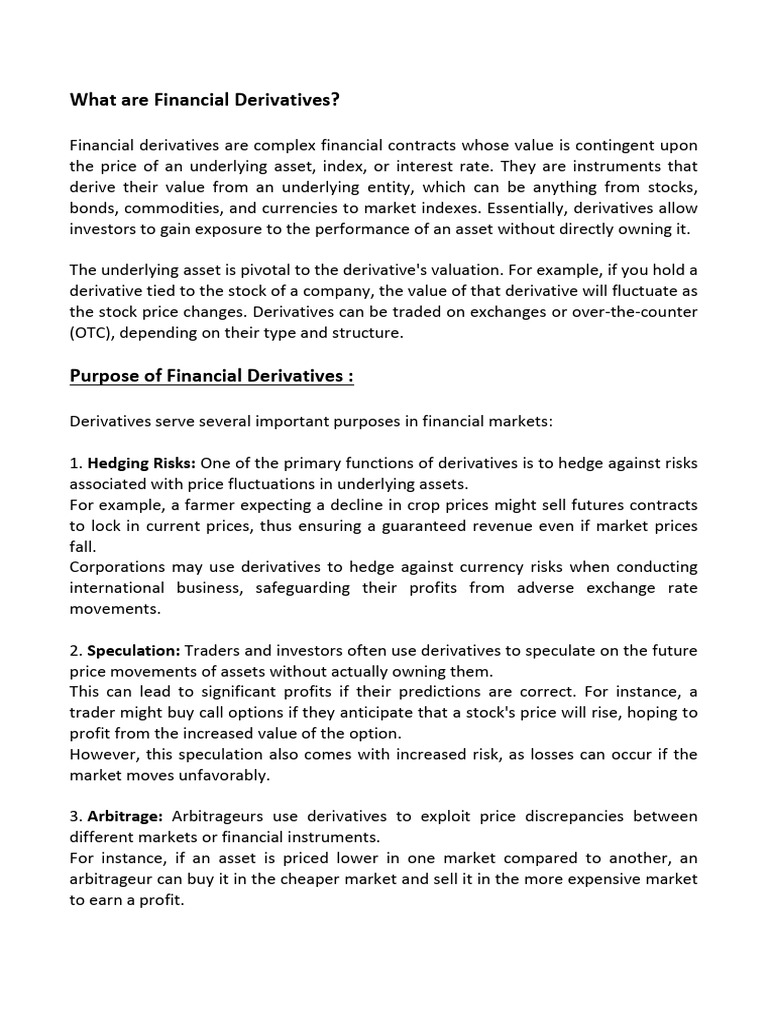 Assisgnment 3 | PDF | Derivative (Finance) | Futures Contract