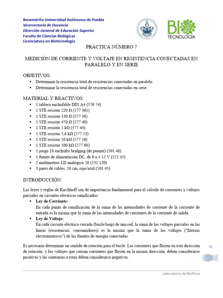 Practica7 Esp | PDF | Corriente eléctrica | Red eléctrica