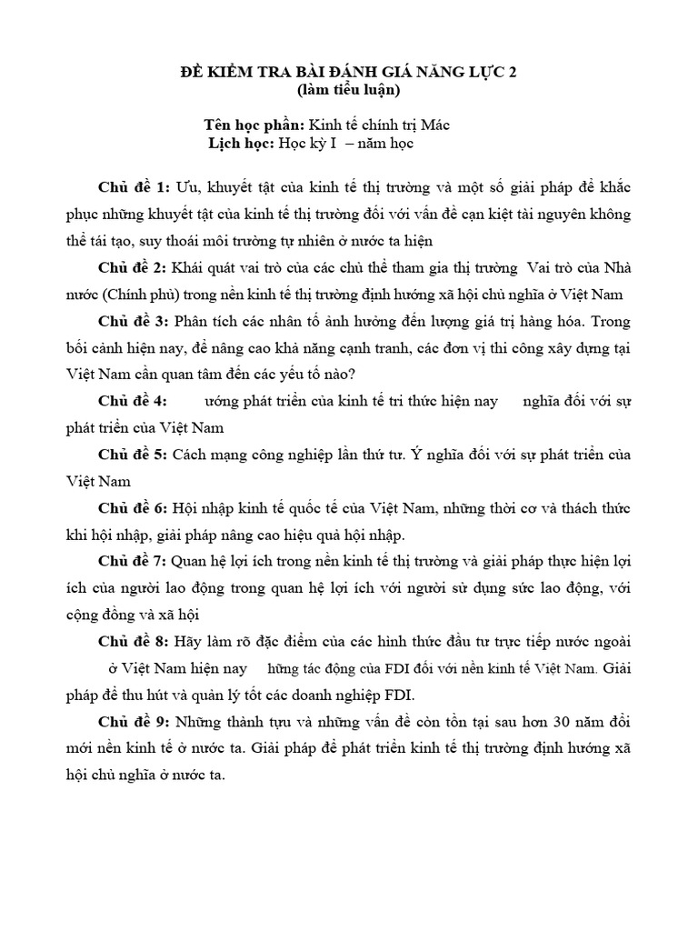 K69-G6.26H2-DGNL2 KTCT (Chu de Va Yeu Cau) | PDF