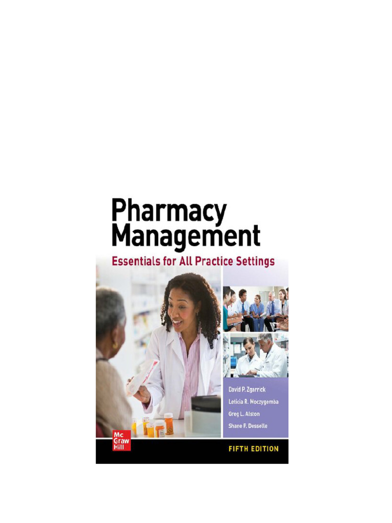 Pharmacy Management: Essentials For All Practice Settings Fifth Edition ...