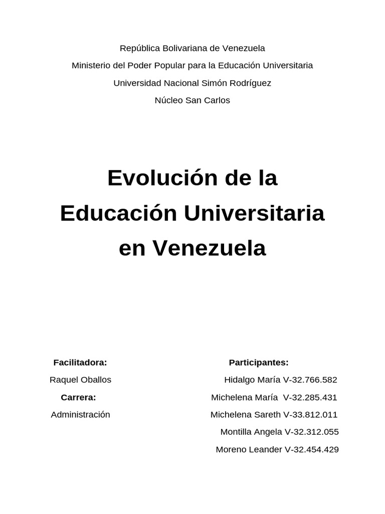 Ensayo Iniciación Universitaria | PDF | Venezuela | Universidad
