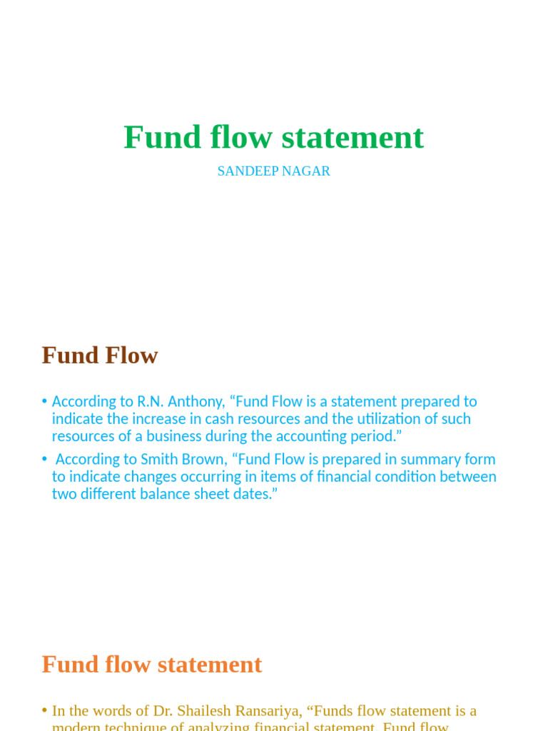 Unit-II Fund Flow | PDF