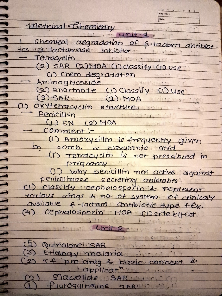 medchem 3 Important Questions | PDF
