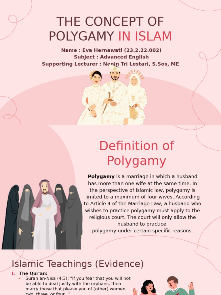 PPT Konsep Poligami Dalam Islam Eva AS 3A | PDF | Polygamy | Husband