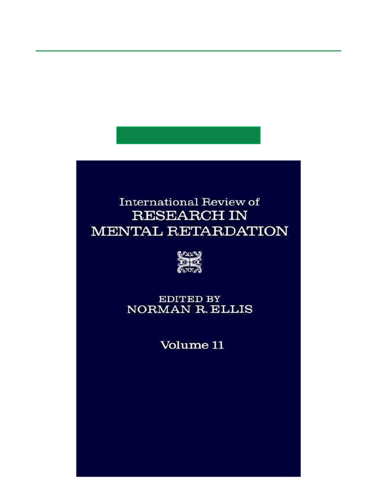 INT'L REV OF RESRC IN MENTL RETARDTN V11 Optimized DOCX Download | PDF ...