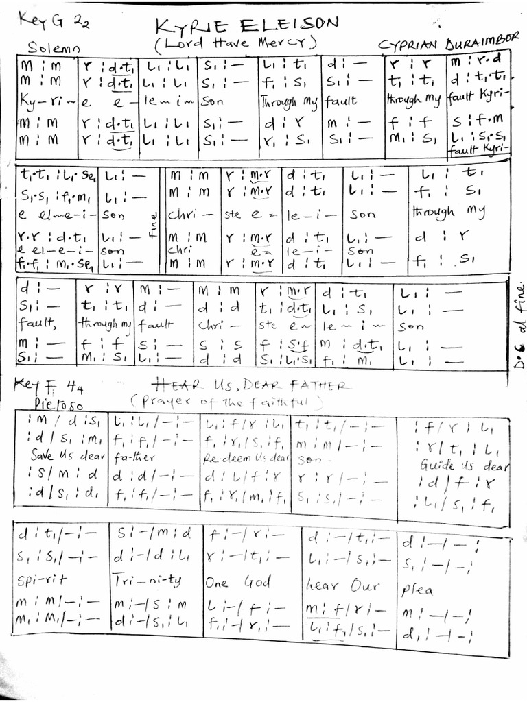 KYRIE ELEISON-CYPRIAN DURAIMBOR | PDF