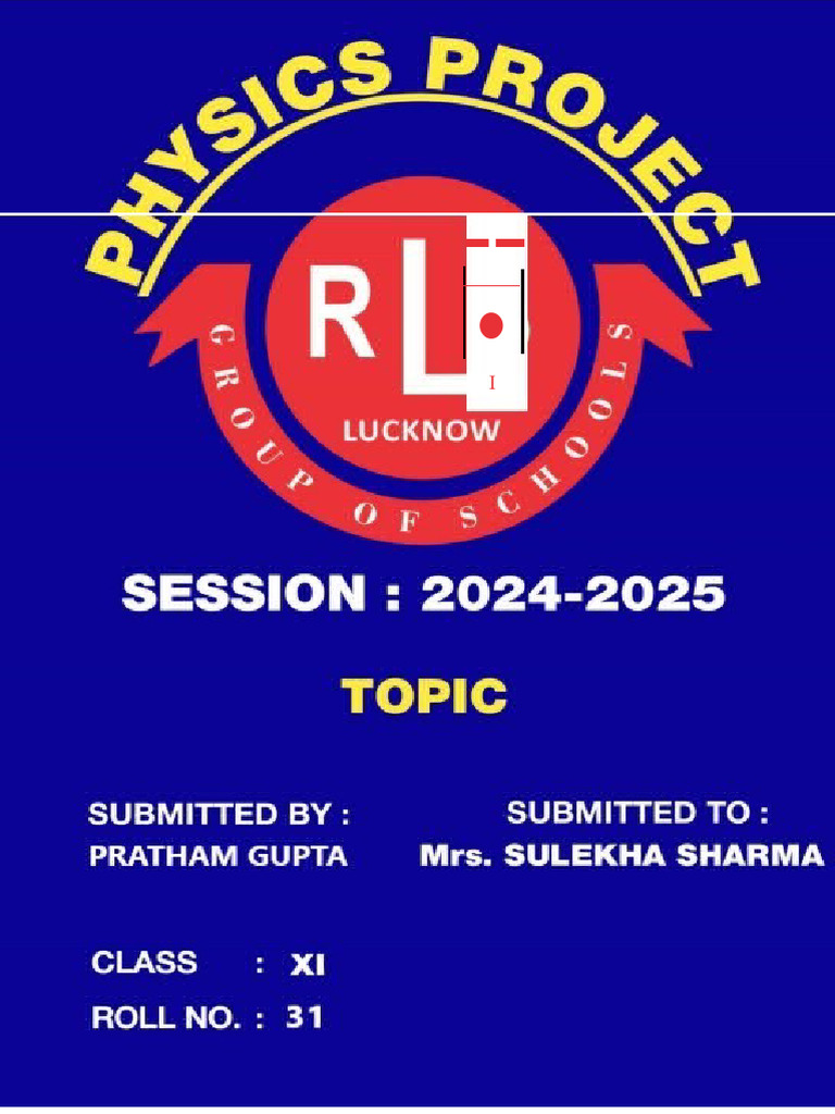 Pratham Physics Front Page | PDF