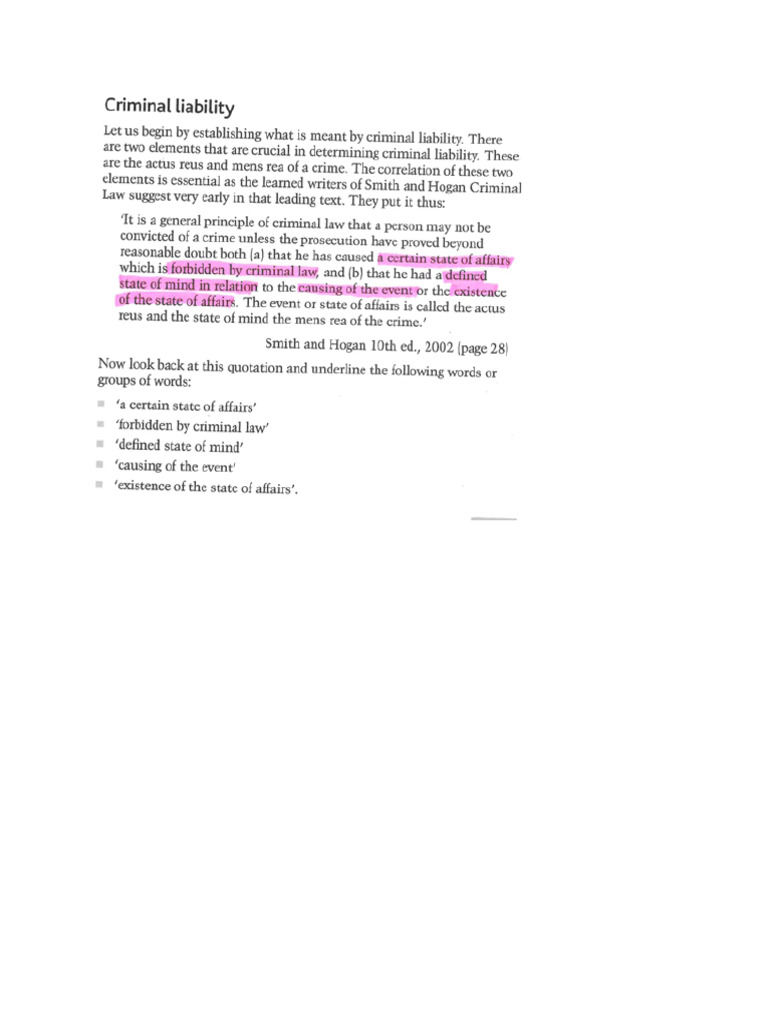 Law Textbook On Criminal Law | PDF