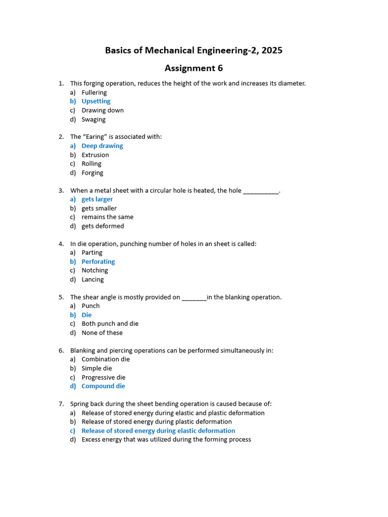 Assignment 6 Solution | PDF