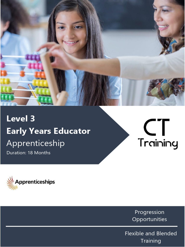 CT Early Year Educator L3 2.1 | PDF | Apprenticeship | Educational Assessment