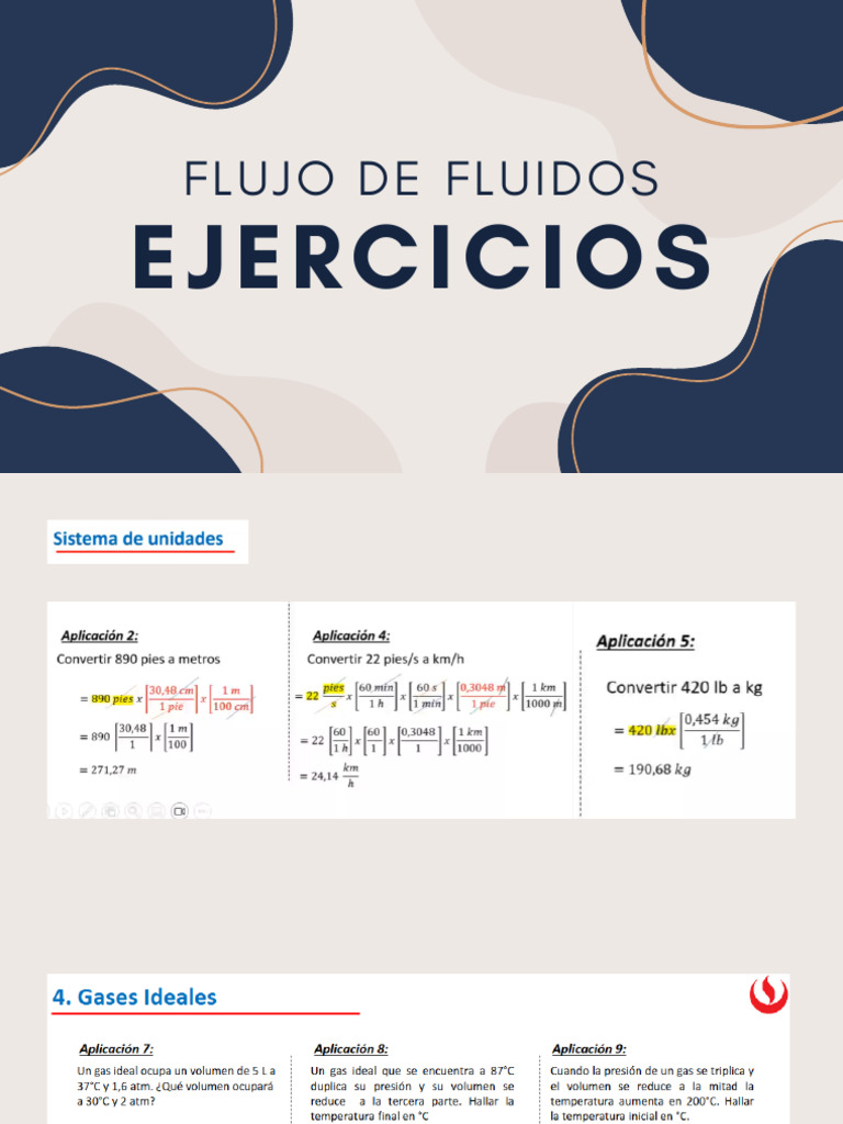 Ejercicios de Flujo de Fluidos - 20250423 - 203302 - 0000 | PDF