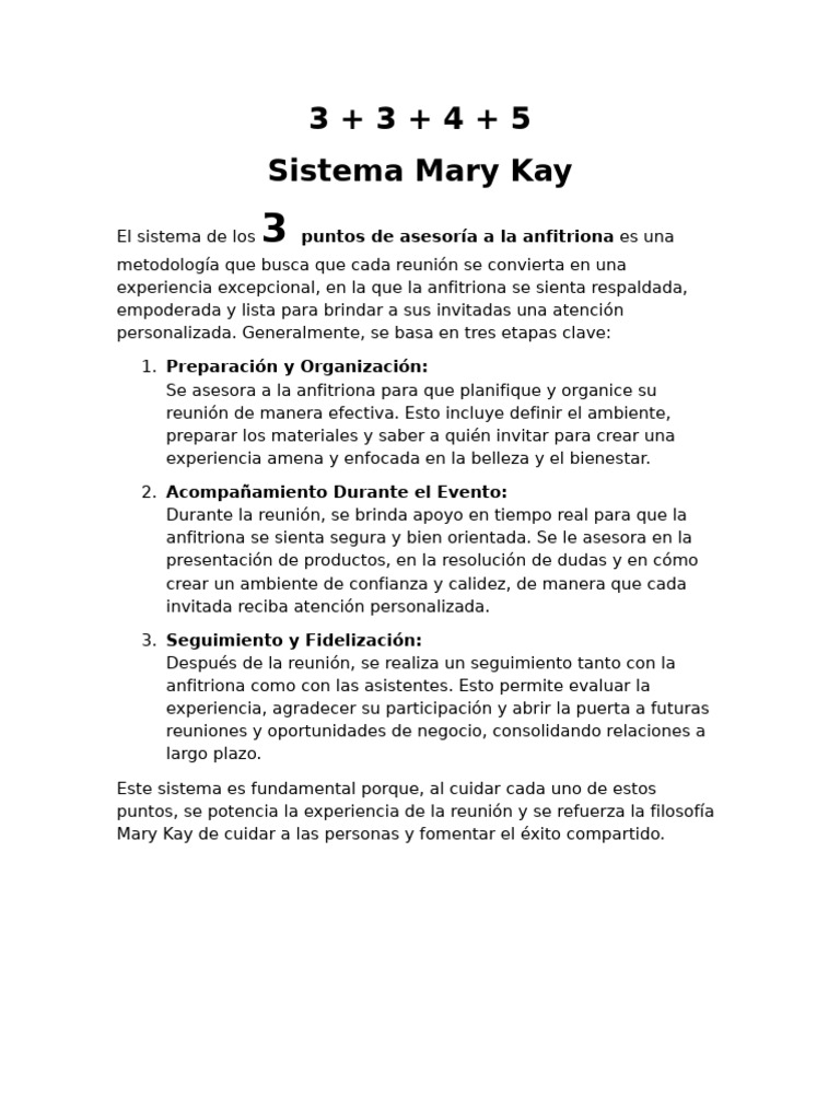 sisterma mary kay | PDF | Cliente