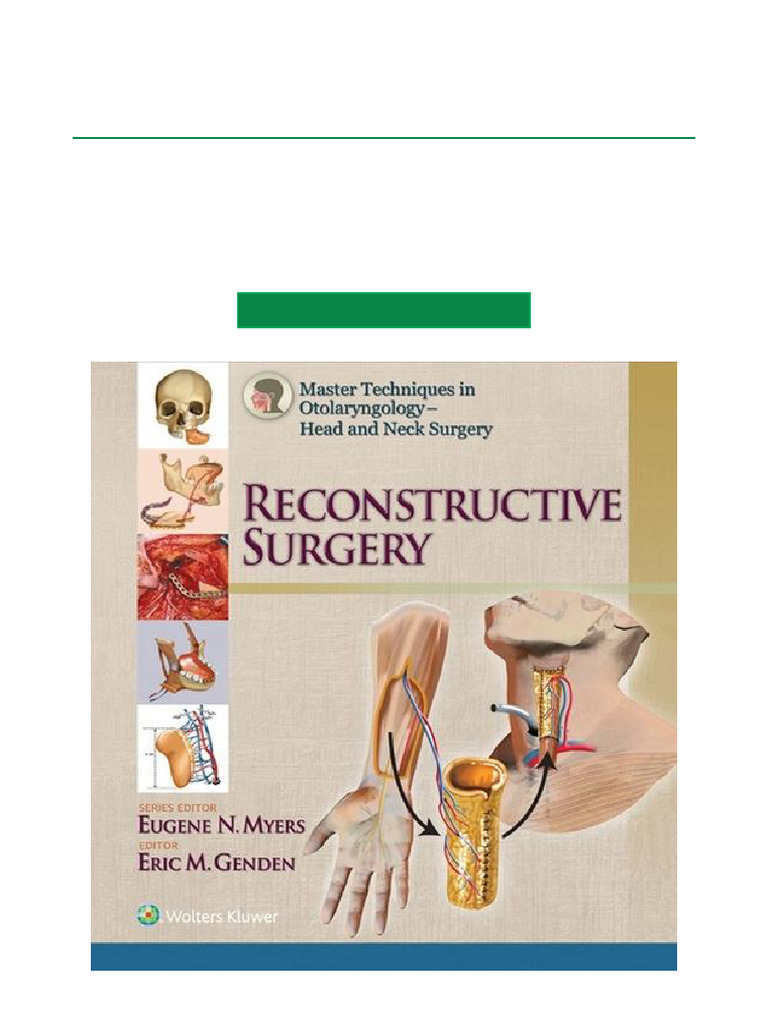 Master Techniques in Otolaryngology Head and Neck Surgery ...