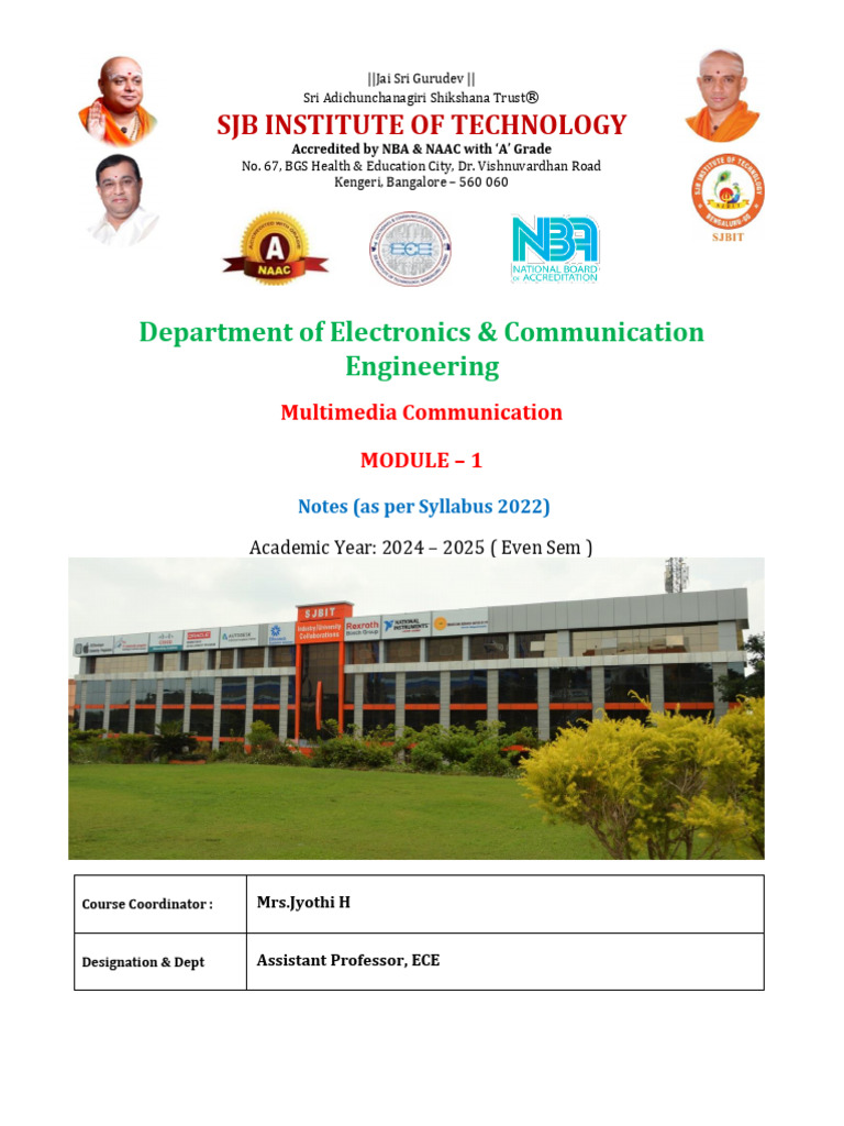 Multimedia Communication Module Notes | PDF | Computer Network ...