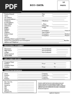 Biodata Template Philippines | PDF | Government And Personhood