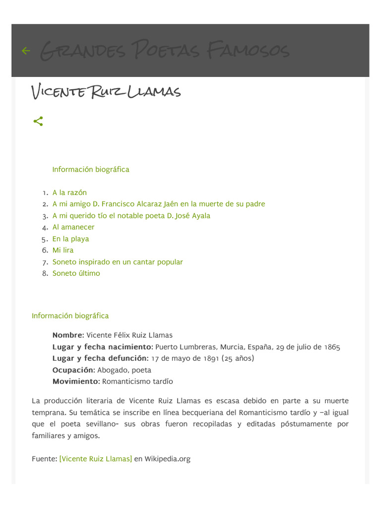 Vicente Ruiz Llamas | PDF