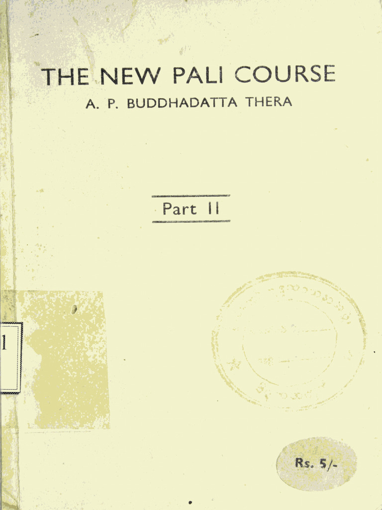 The New Pali Course Part II | PDF