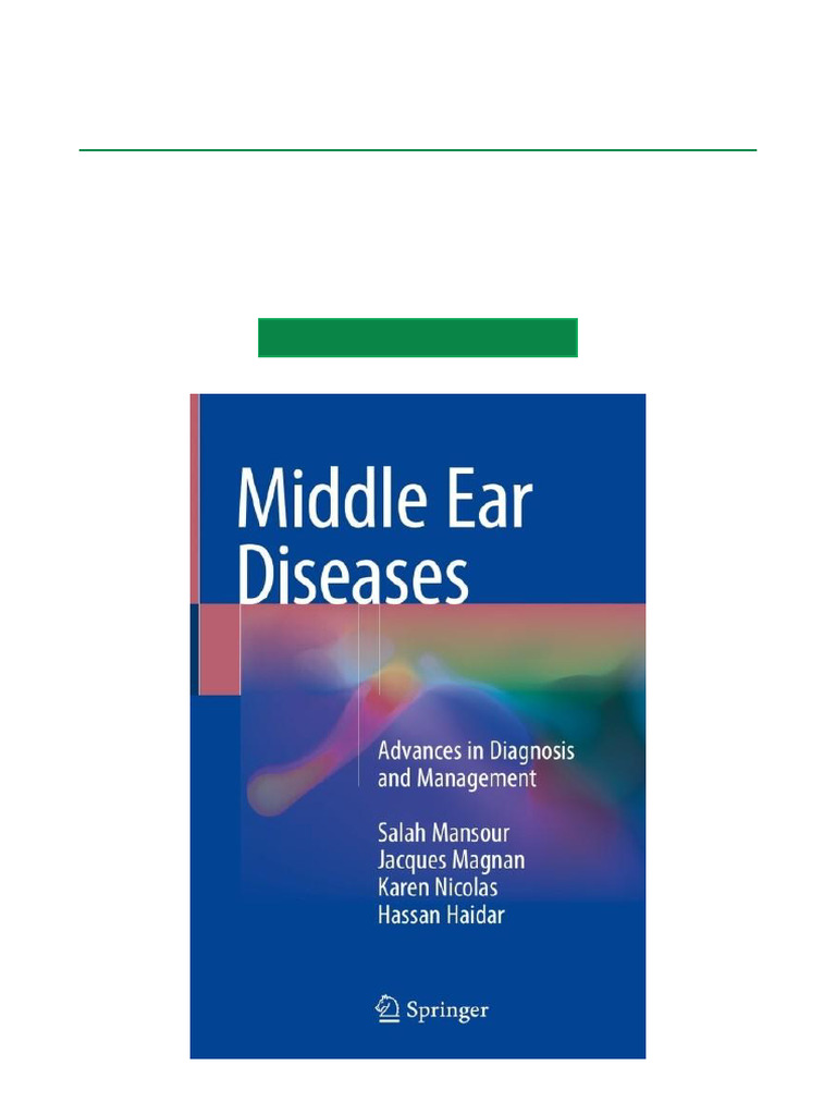 Middle Ear Diseases Advances in Diagnosis and Management Ebook Full Text | PDF | Human Head And ...