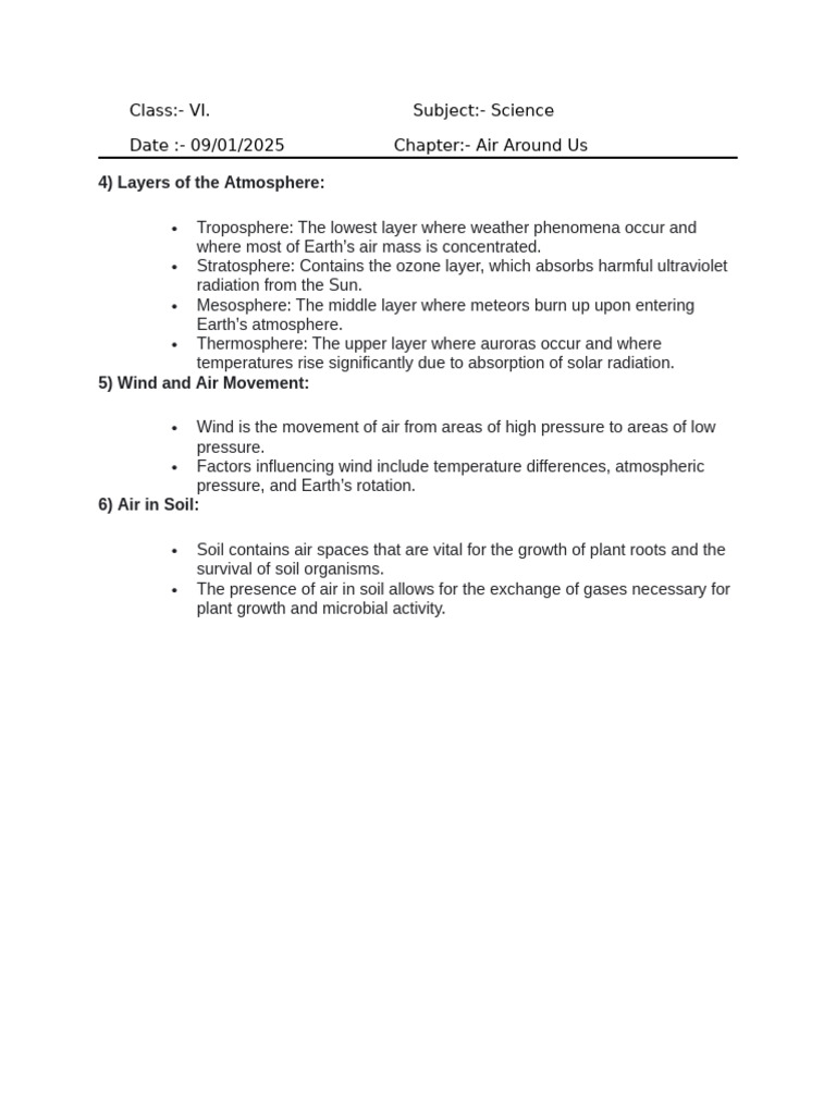 Class 6 Science Notes | PDF