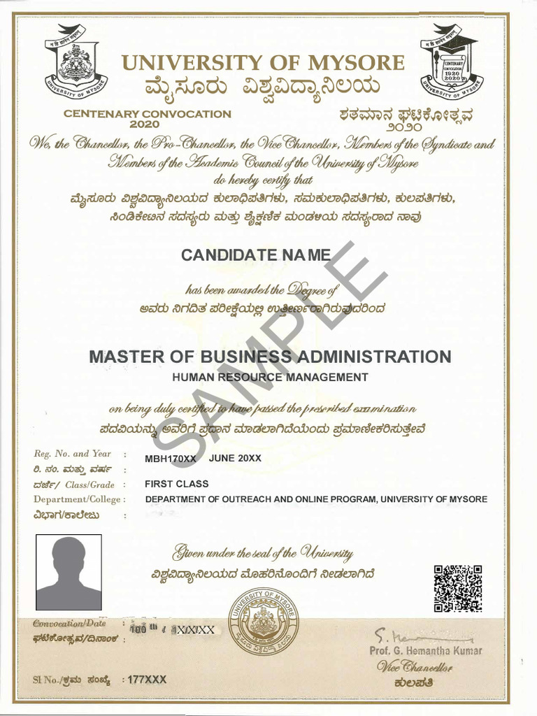 Master of Business Administration in Human Resource Management | PDF