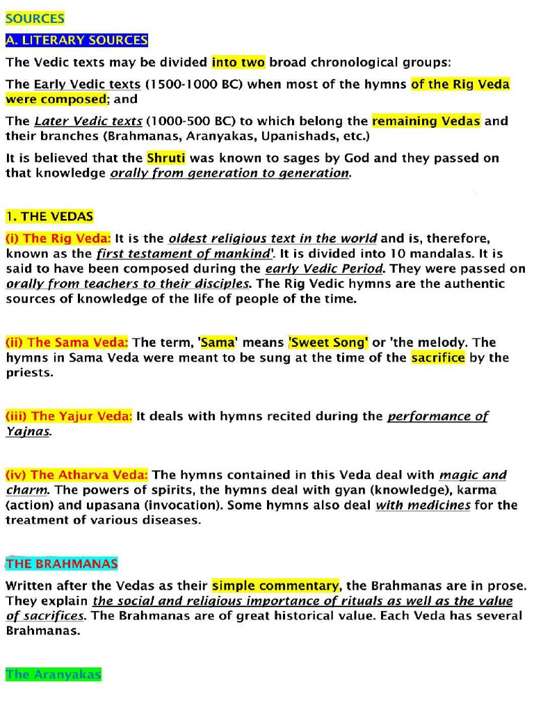 The Vedic Period | PDF