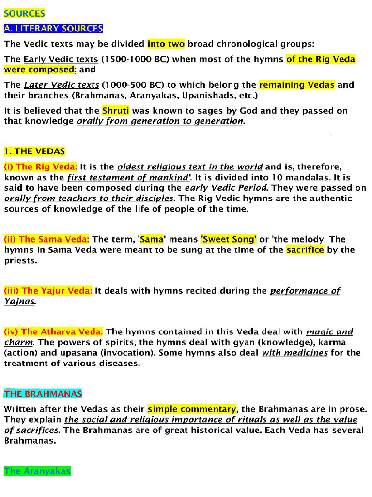 The Vedic Period | PDF