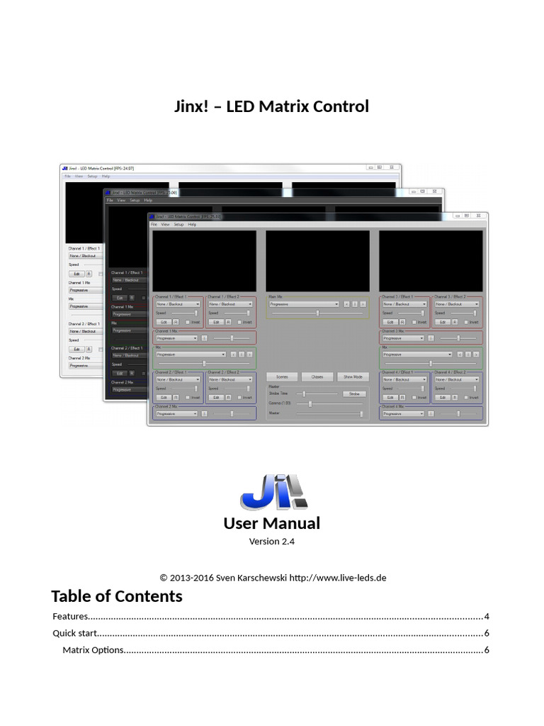 jinx-usermanual-2.4parte1 | PDF | Window (Computing) | Command Line Interface