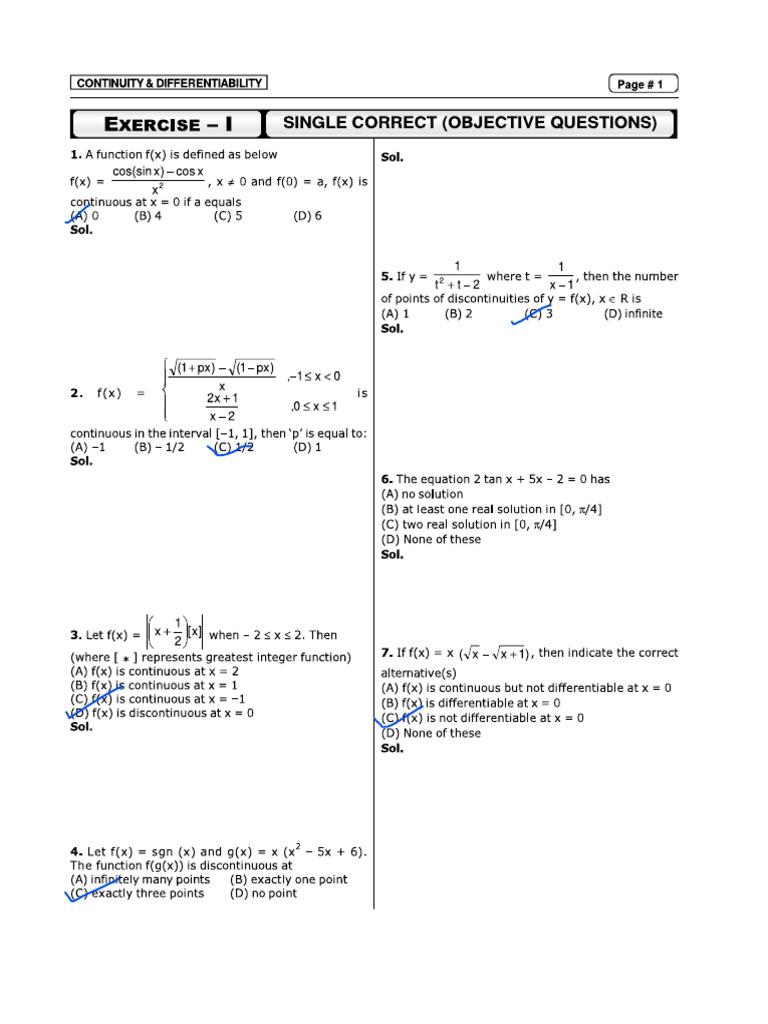 Continuity and Diff | PDF