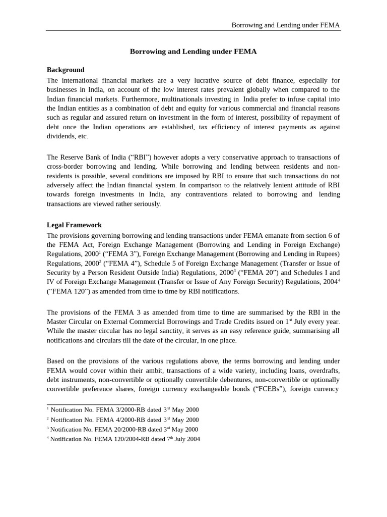 FEMA Guidelines for Borrowing and Lending | PDF | Loans | Reserve Bank ...