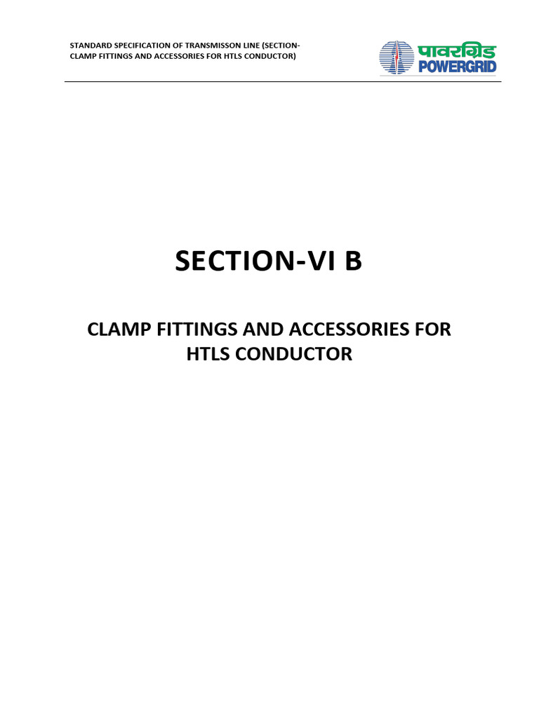 06 - 2 Section VI B Clamp Fittings and Accessories For HTLS Conductor ...